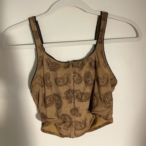 Motel Rocks | Tops | Motel Rocks Nude And Black Corset Top | Poshmark